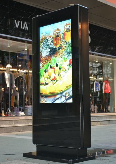 Outdoor 2500 nits Sunlight Readable Digital Totem , 55" Digital Display ...