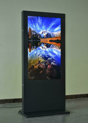 Indoor Floor Standing LCD Advertising Display 43" Wide Viewing Angles